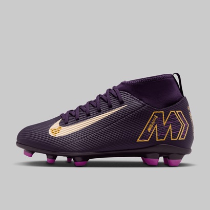 Taquetes Nike Mercurial Superfly 10 Club Mbappe FG Joven Color Morado/Beige