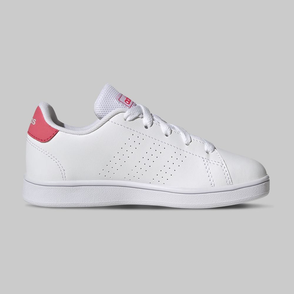 Tenis Adidas ADVANTAGE K H06179 Blanco Rojo, 47% OFF
